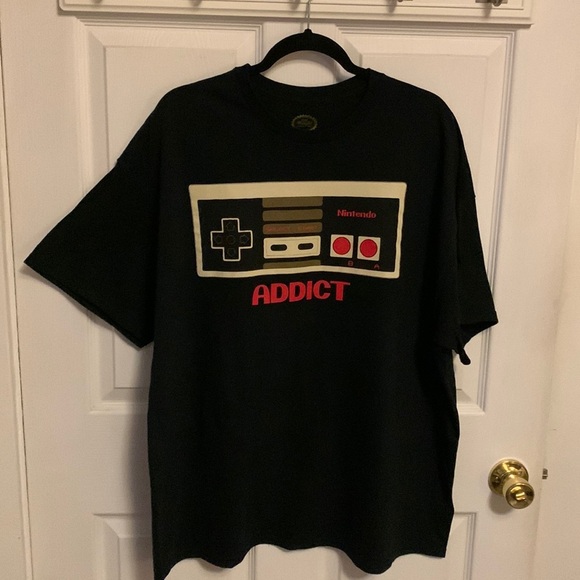 Nintendo | Shirts | Vintage Official Nintendo Addict Tshirt | Poshmark